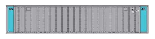 Intermountain A-Line 45' Rib Sided Containers (2) "A.P. Moller-Maersk ...