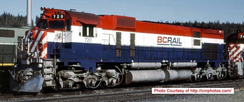 Bowser MLW M630 "BC Rail" #720 BOW24873 - MLW M630 - Diesel engines ...