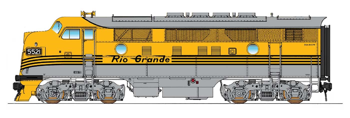 Intermountain RTR F3 A-Unit "Denver and Rio Grande Western" IMR49143S ...