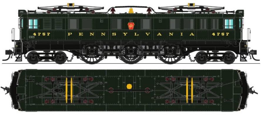 Broadway Limited Paragon3 PRR P5a Boxcab Freight Type "Pennsylvania ...